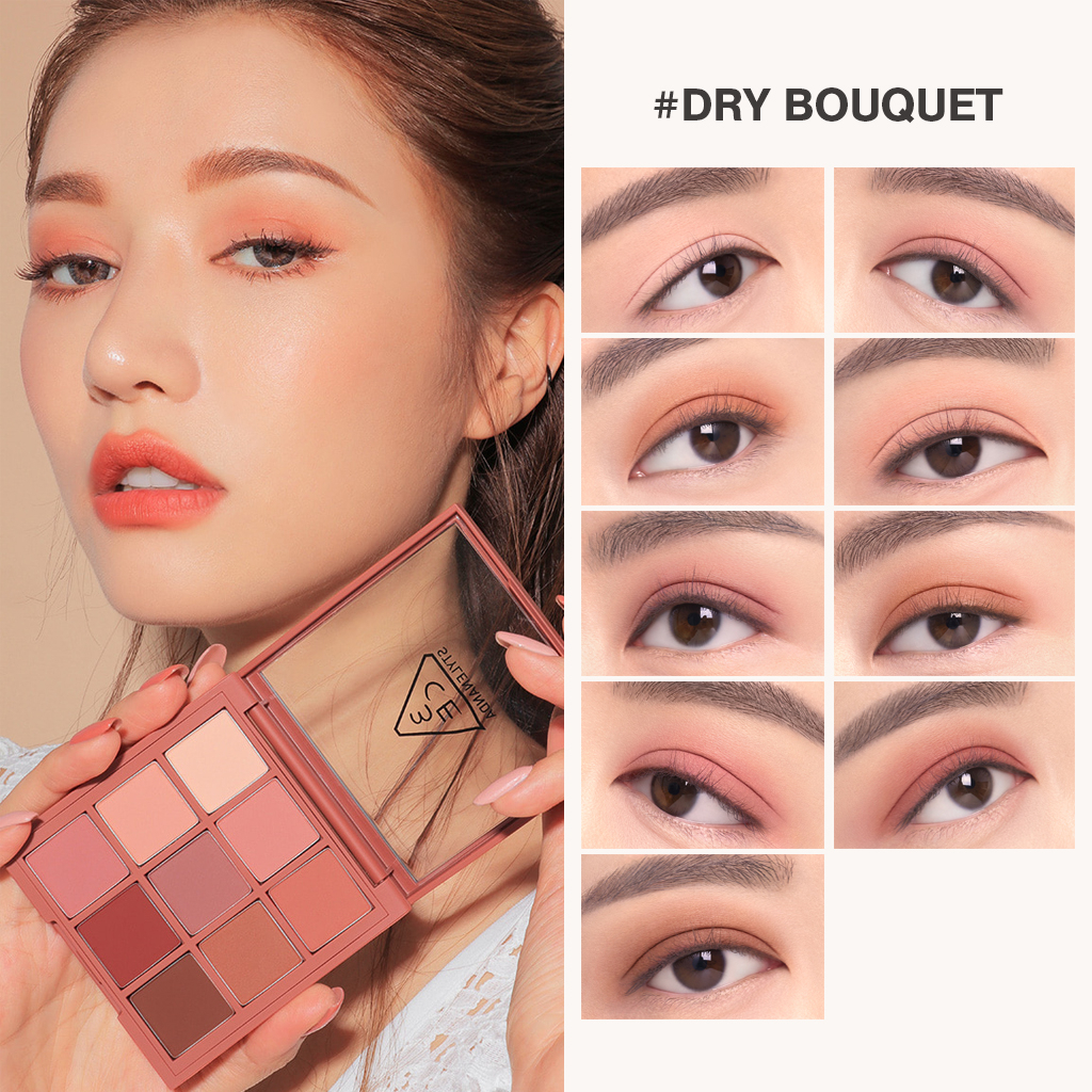 Jual 3CE Eyeshadow Mood Recipe Multi Eye Color Palette 9 Colors 100%Ori ...