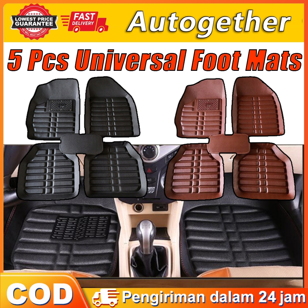 Jual 5 pcs / set tikar lantai mobil otomatis mobil universal floor ...