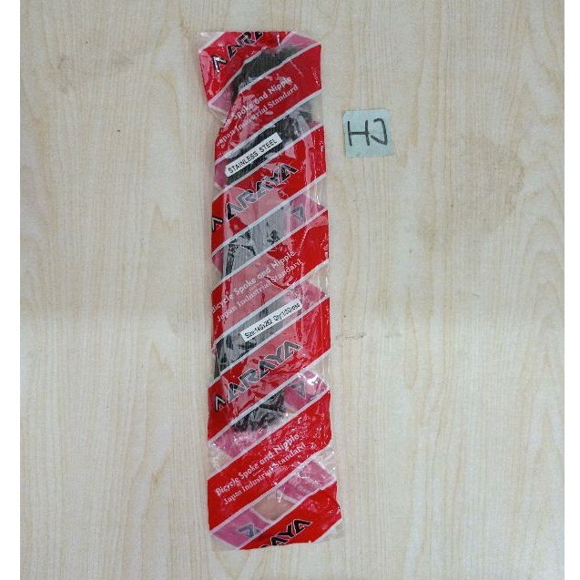 Jual Ruji Spoke jari jari Stainless Araya 262 Black Nipple Copper ...