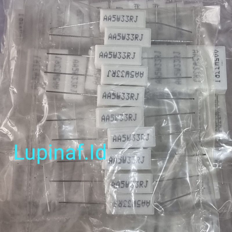 Jual 10 PCS RESISTOR KAPUR 5W 5 WATT 5WATT 1K2 1K5 4K7 8K2 OHM | Shopee ...