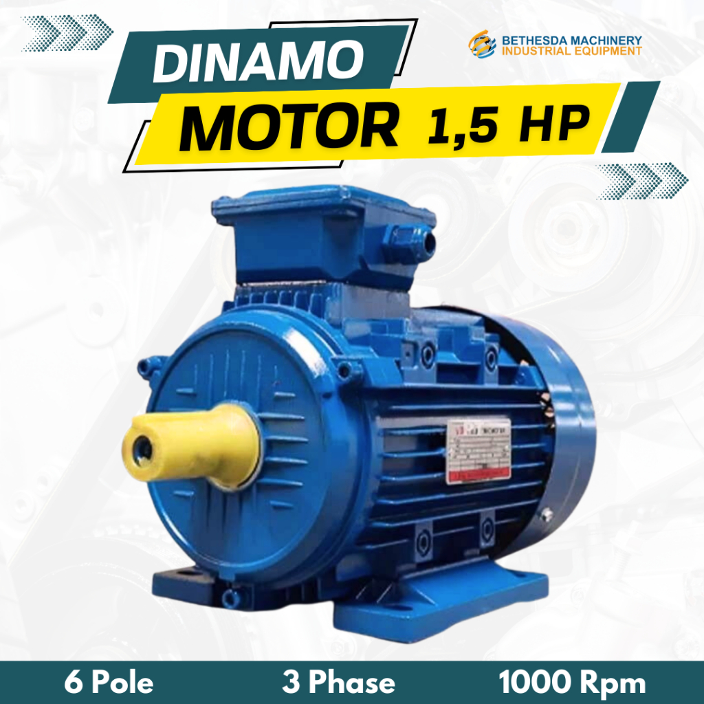Jual 1.5 HP Dinamo Elektro Motor 1,5HP 1.1KW 3Phase Motor Listrik | Shopee Indonesia