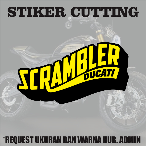 Jual Stiker Scrambler Ducati / Sticker Cutting | Shopee Indonesia