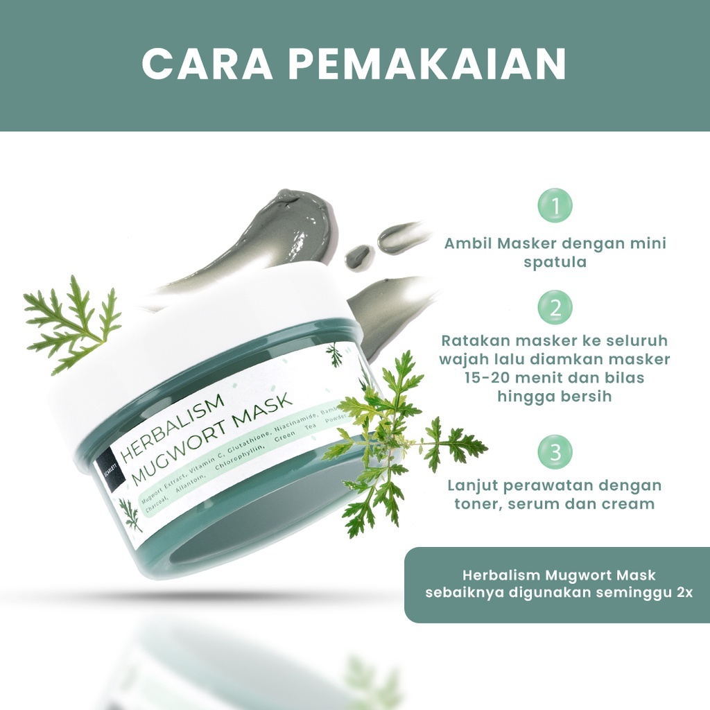 Jual Scarlett Whitening Herbalism Mugwort Mask | Shopee Indonesia