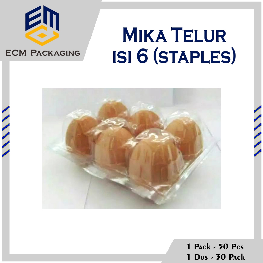 Jual MIKA TELUR ISI 6 STAPLES | MIKA TELOR ISI 6 (50 PCS) | Shopee ...