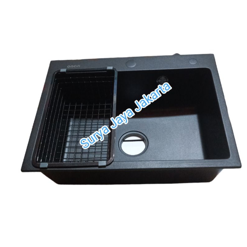 Jual Kitchen sink ONAN granite hitam / Kitchen sink Granite ONAN ...
