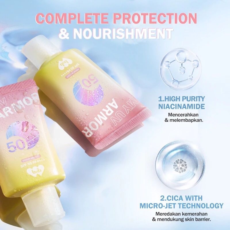 Jual BNB barenbliss My UV Armor SPF 50 PA++++ - Face Sunscreen gel ...