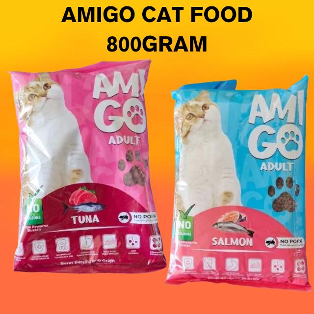 Jual AMIGO CAT FOOD 800GRAM MAKANAN KUCING AMIGO TUNA AMIGO SALMON ...