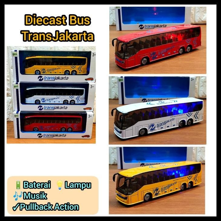 Jual Diecast Bus Transjakarta Mainan Bis Trans Jakarta Busway | Shopee ...