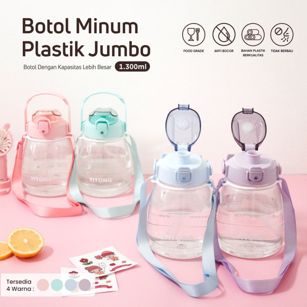 Jual CaTalina Botol Minum Anak Jumbo Plastic Bottle 1300 ml | Shopee Indonesia