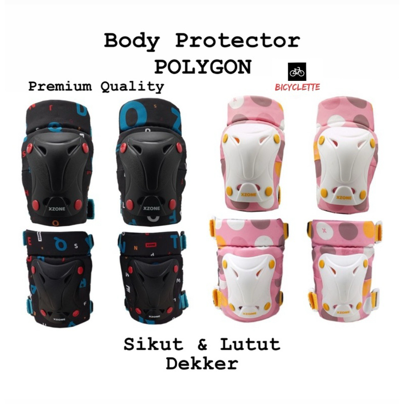 Jual Body Protector Polygon Sepeda Anak Dekker Deker Decker Pelindung ...