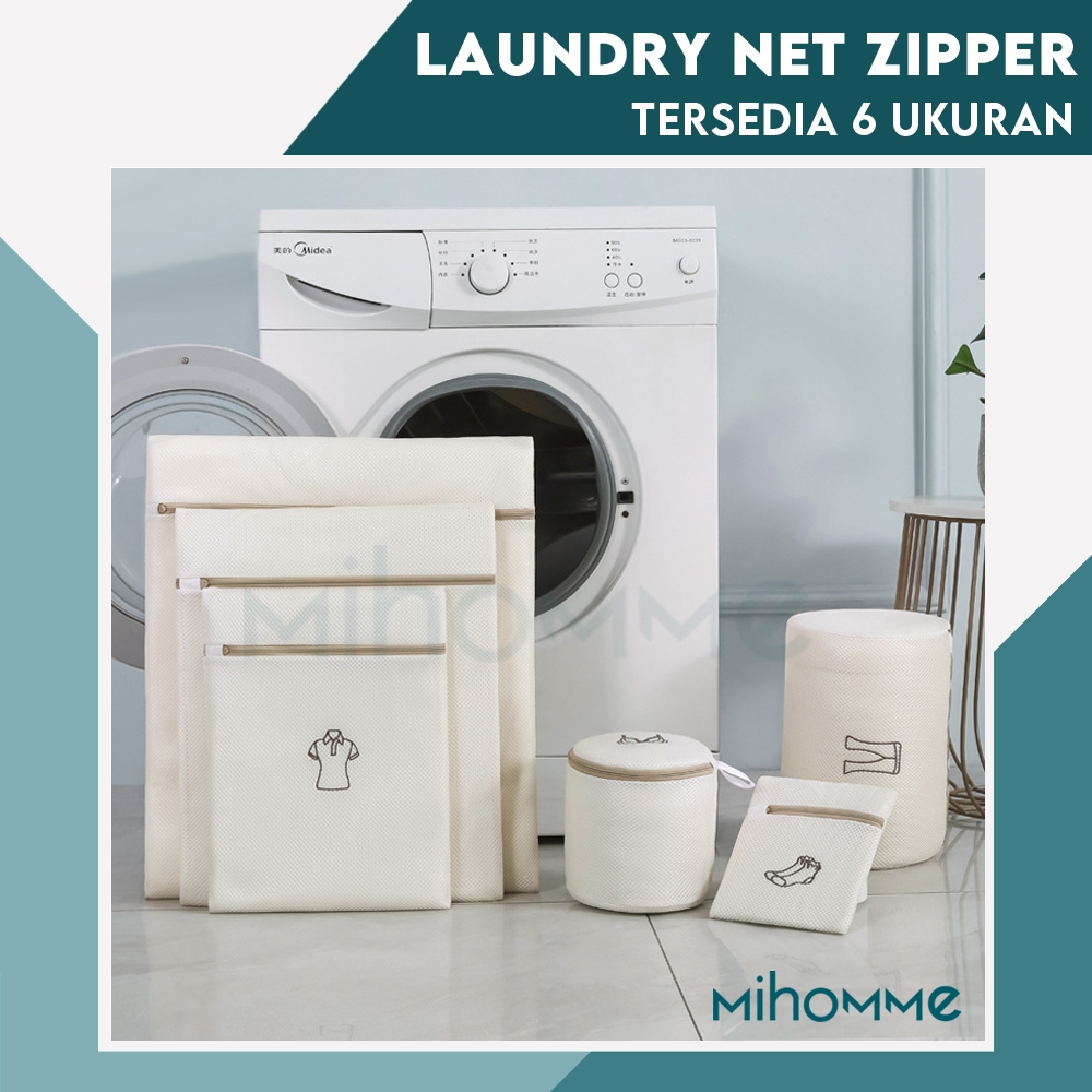 Jual Laundry Net Washing Bag Kantong Jaring Cuci Pakaian Zipper Tebal ...