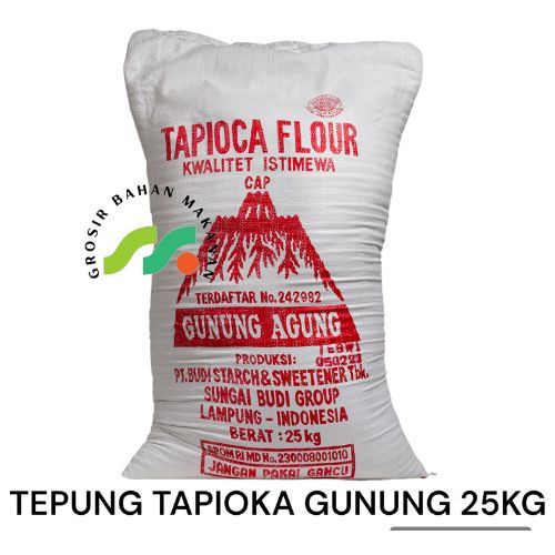 Jual TEPUNG TAPIOKA CAP GUNUNG AGUNG 25KG (CARGO) | Shopee Indonesia