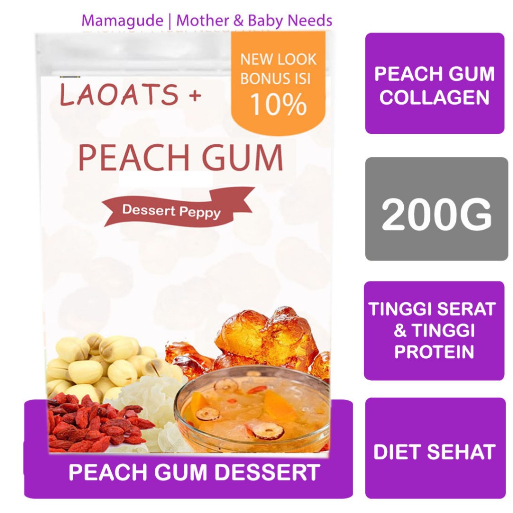 Jual Makanan China Halal Peach Gum Laoats (200g) | Shopee Indonesia