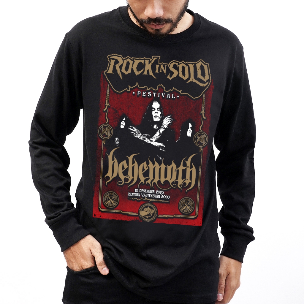 Jual ROCK IN SOLO - KAOS ROCK IN SOLO 2023 - BEHEMOTH - RIS - LONG ...