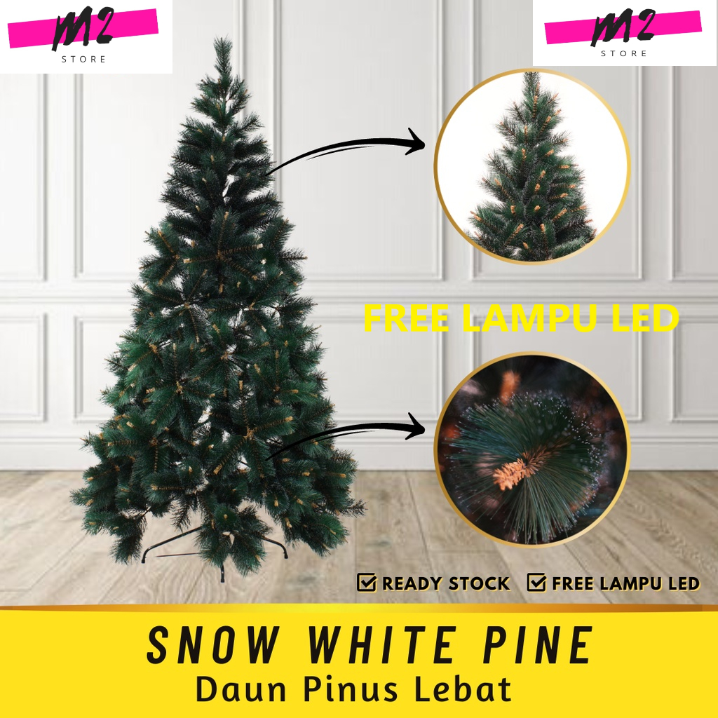 Jual Pohon natal murah 270cm snow white pine tree JD1688/9FT | Shopee ...