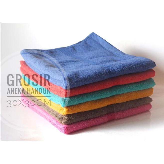Jual Bebas Pilih Warna Handuk Kecil Mutia 30x30cm Sapu Tangan Handuk ...