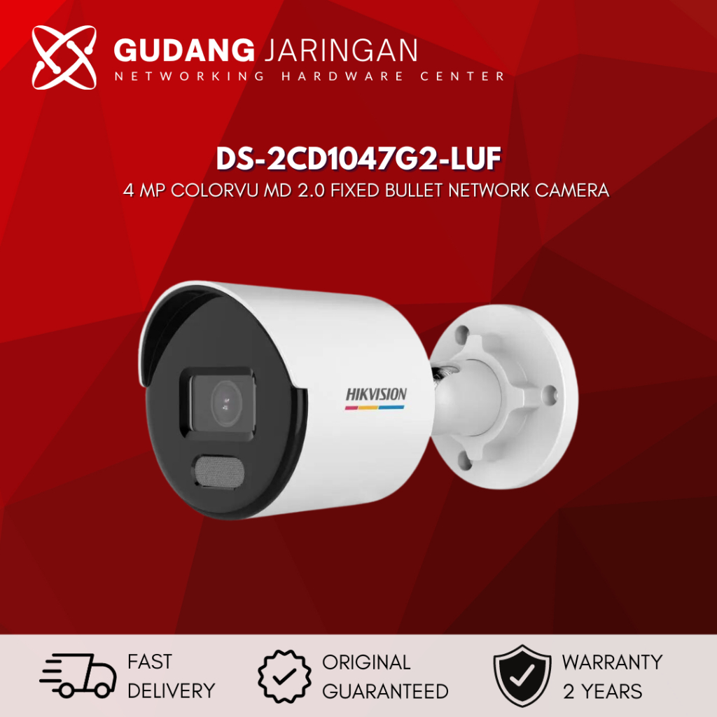 Jual HIKVISION DS-2CD1047G2-LUF 4MP COLORVU AUDIO MICRO SD BULLET IP ...