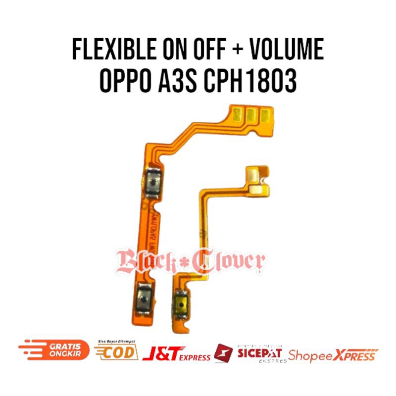 Jual Flexibel Flexible Power On Off Volume Oppo A3S CPH1853 / CPH1803 ...
