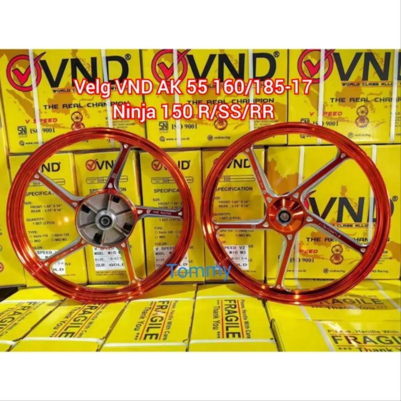 Jual Velg VND AK55 Ninja 150 R RR SS ukuran 185/215x17 ring 17 Vnd Ak ...