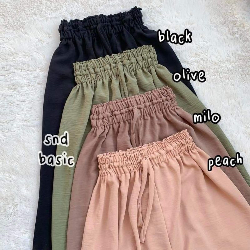 Jual CELANA KULOT CRINKLE PREMIUM / KULOT AIRFLOW HIGHWAIST / RUBY ...