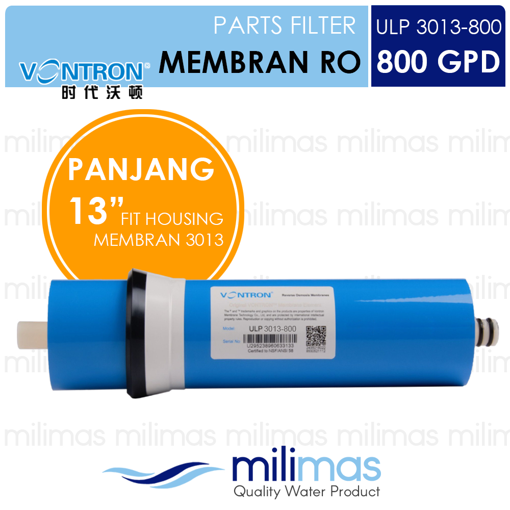 Jual VONTRON - Membran Reverse Osmosis (RO) 800 GPD Uk.13" - Membran RO ...