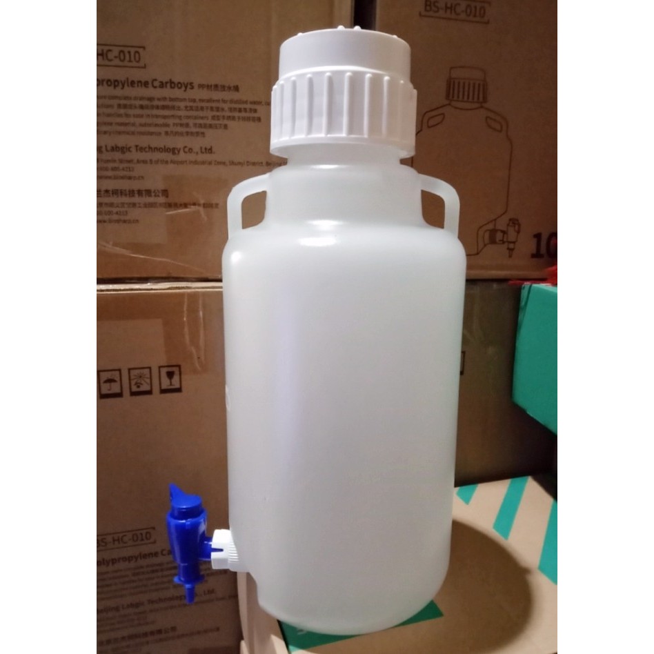 Jual Carboy 5 Liter with Spigot Autoclavable Biosharp Polypropylene | Shopee Indonesia