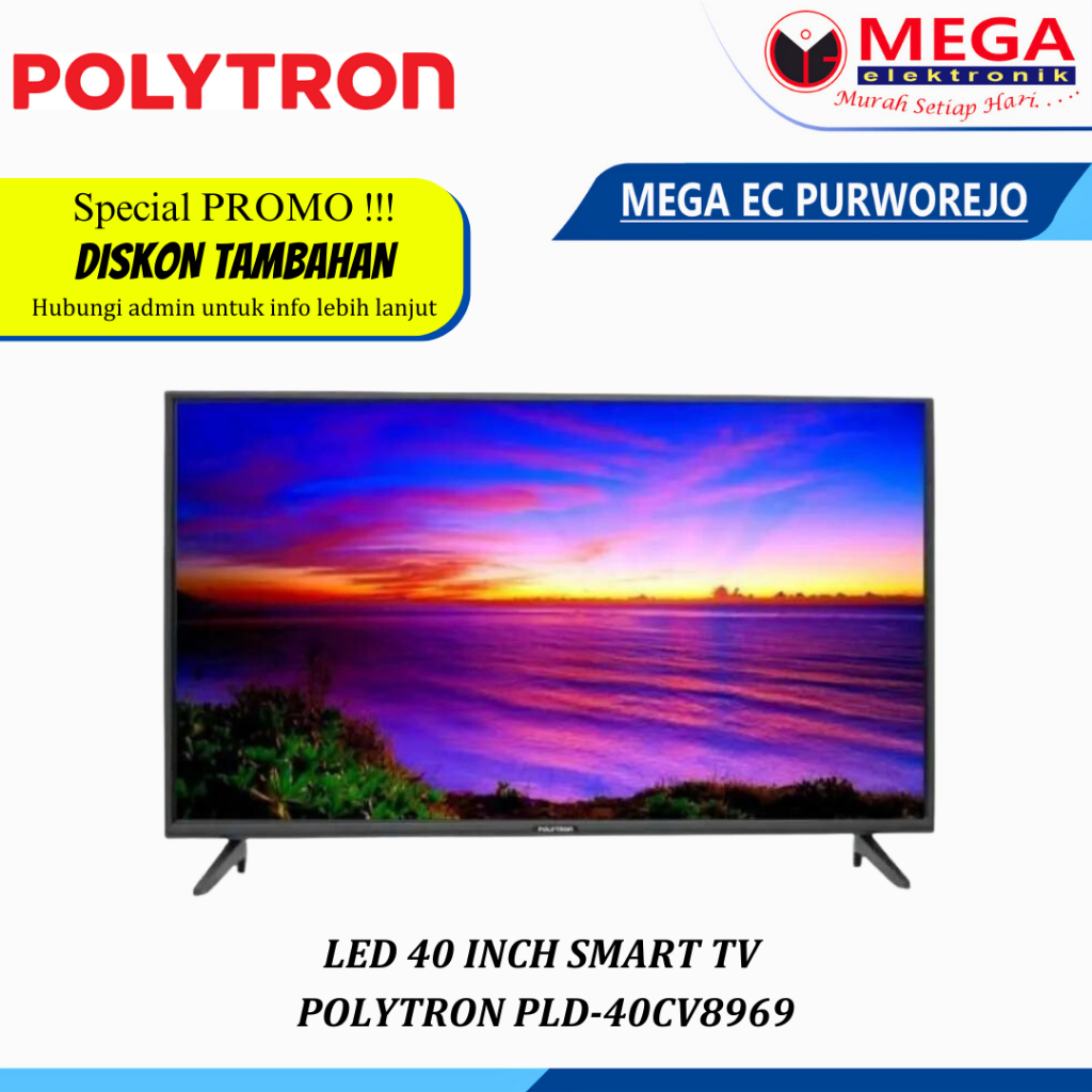 Jual LED POLYTRON PLD-40CV8969 SMART TV 40 INCH | Shopee Indonesia