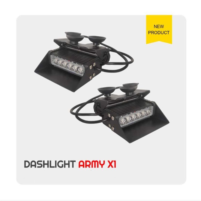 Jual Dashlight Army X1 Singel Color | Shopee Indonesia