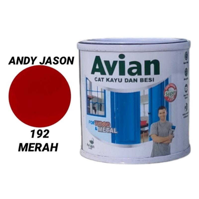 Jual CAT MINYAK AVIAN / CAT KAYU & BESI / NO 192 MERAH KEMASAN 100CC ...