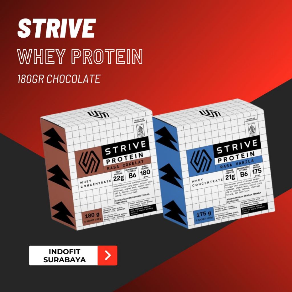 Jual Strive Whey Protein Nutrisi Olahraga Gel HighProtein Box dan ...