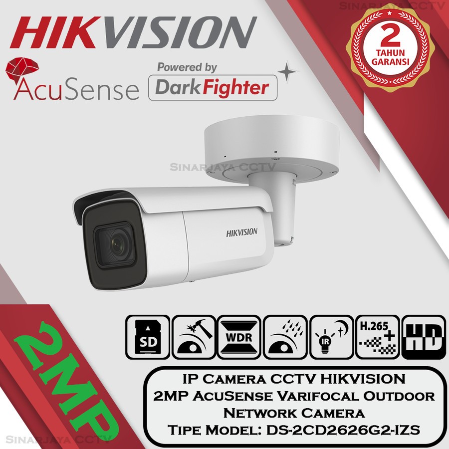 Jual IP Camera CCTV Hikvision 2MP Outdoor DS-2CD264 Format: MP4 Catatan ...