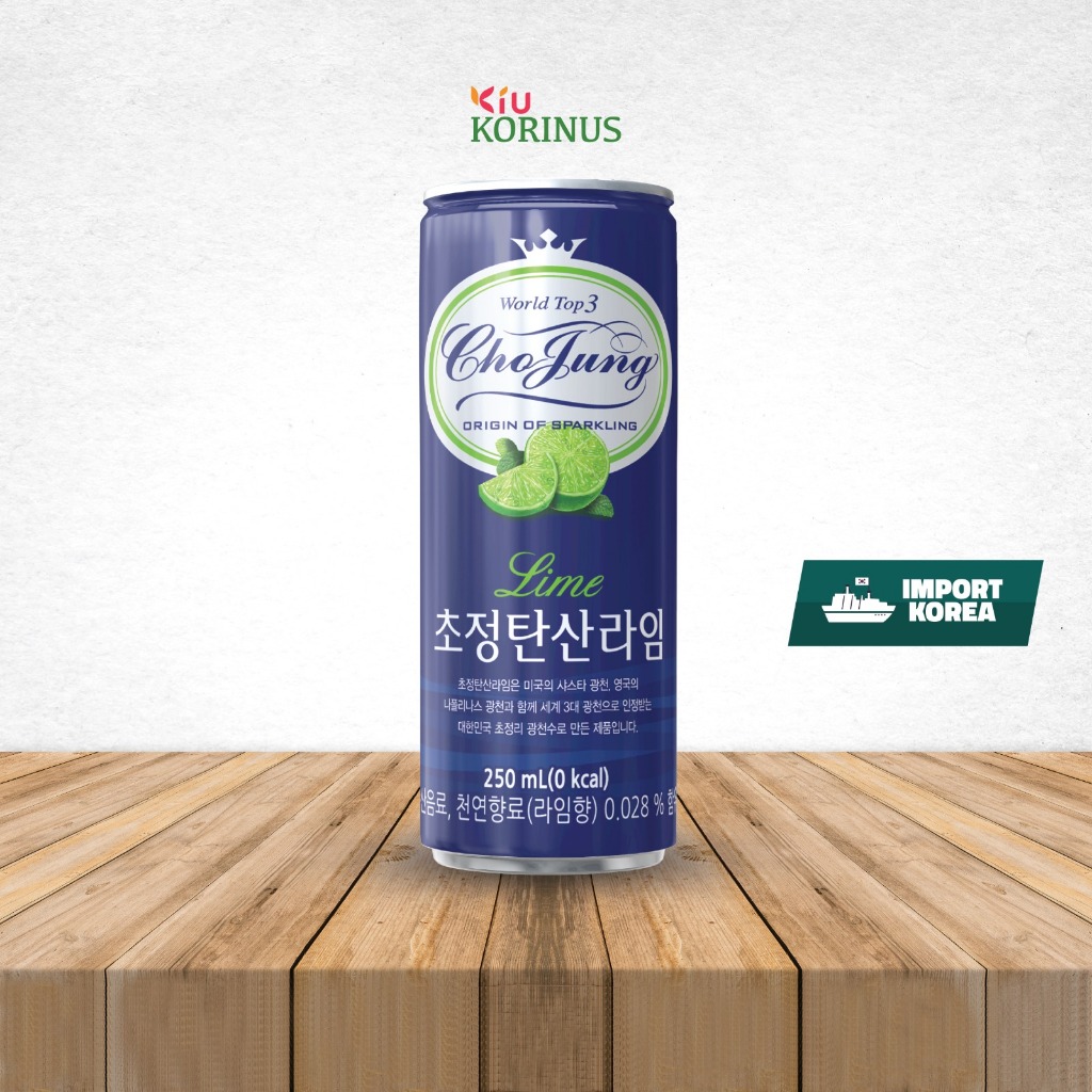 Jual K- Cho Jung Sparkling Water Lime/Minuman Berkarbonat Rasa Jeruk ...