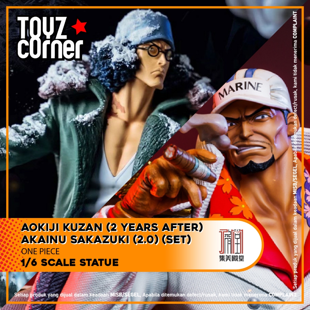 Jual Toyz Corner - Jimei Palace 1/6 Scale Statue Aokiji Kuzan & Akainu ...