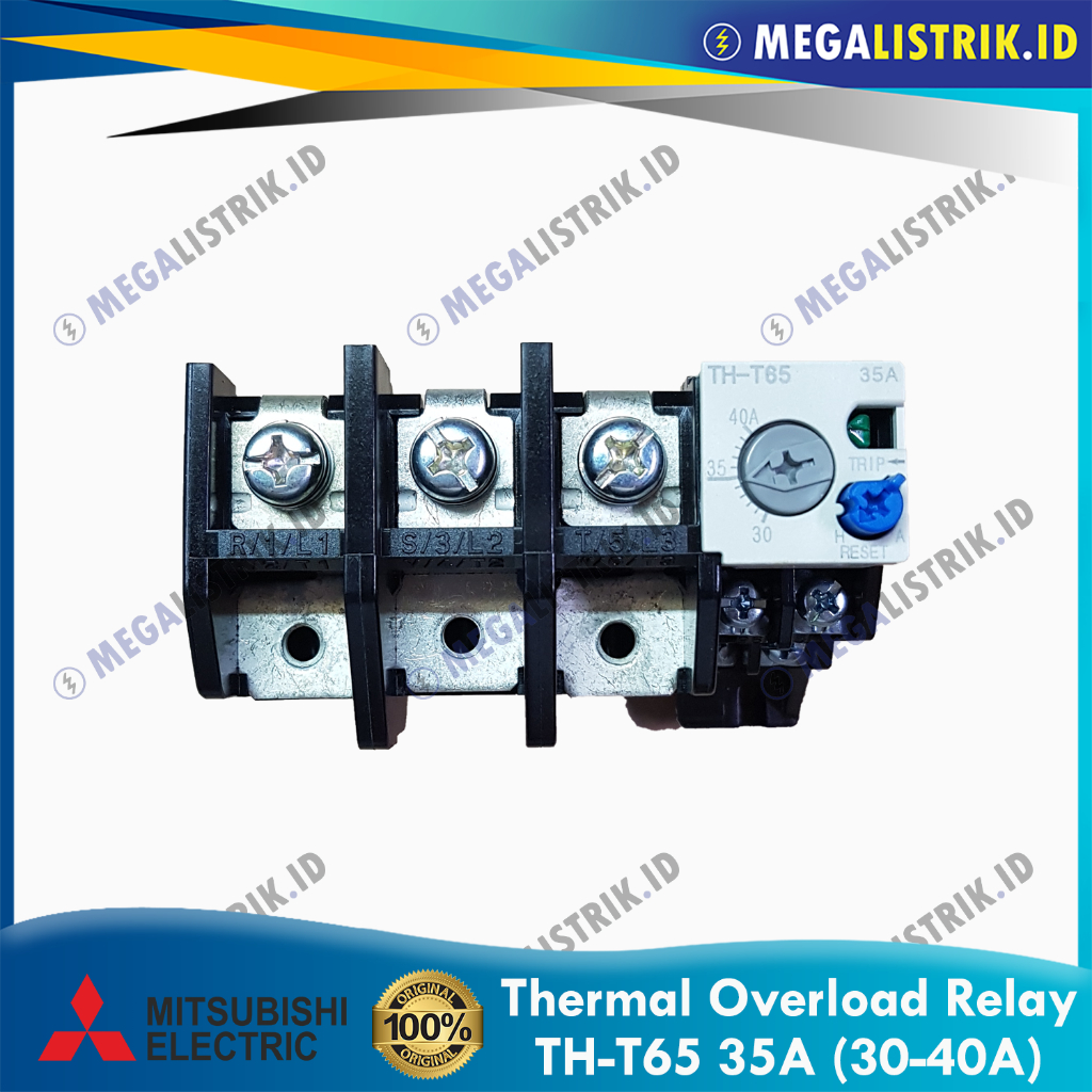 Jual MITSUBISHI TH-T65 29A (24-34A) / THERMAL OVERLOAD RELAY THT65 29 A ...