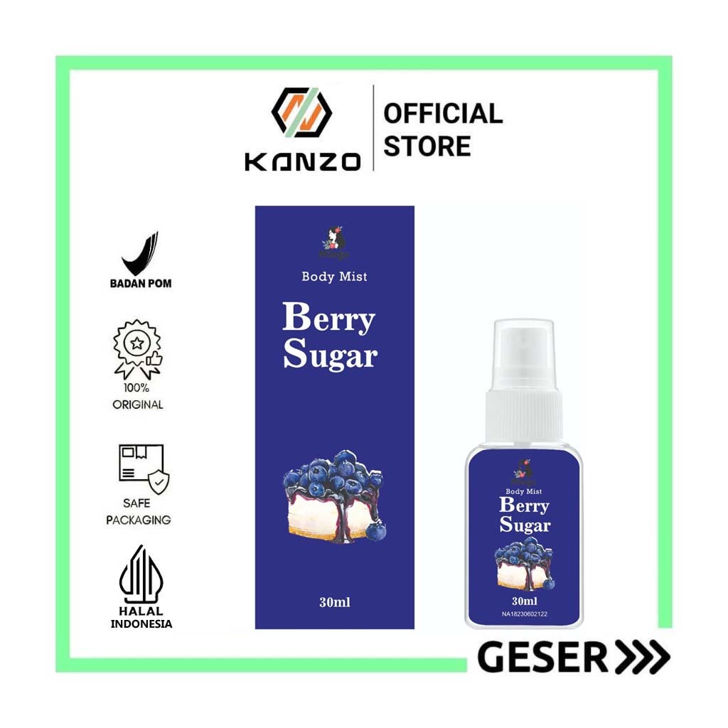Jual Kanzo - [BPOM] Body Mist Milofa 30ml / Parfum Body Mist Berry ...