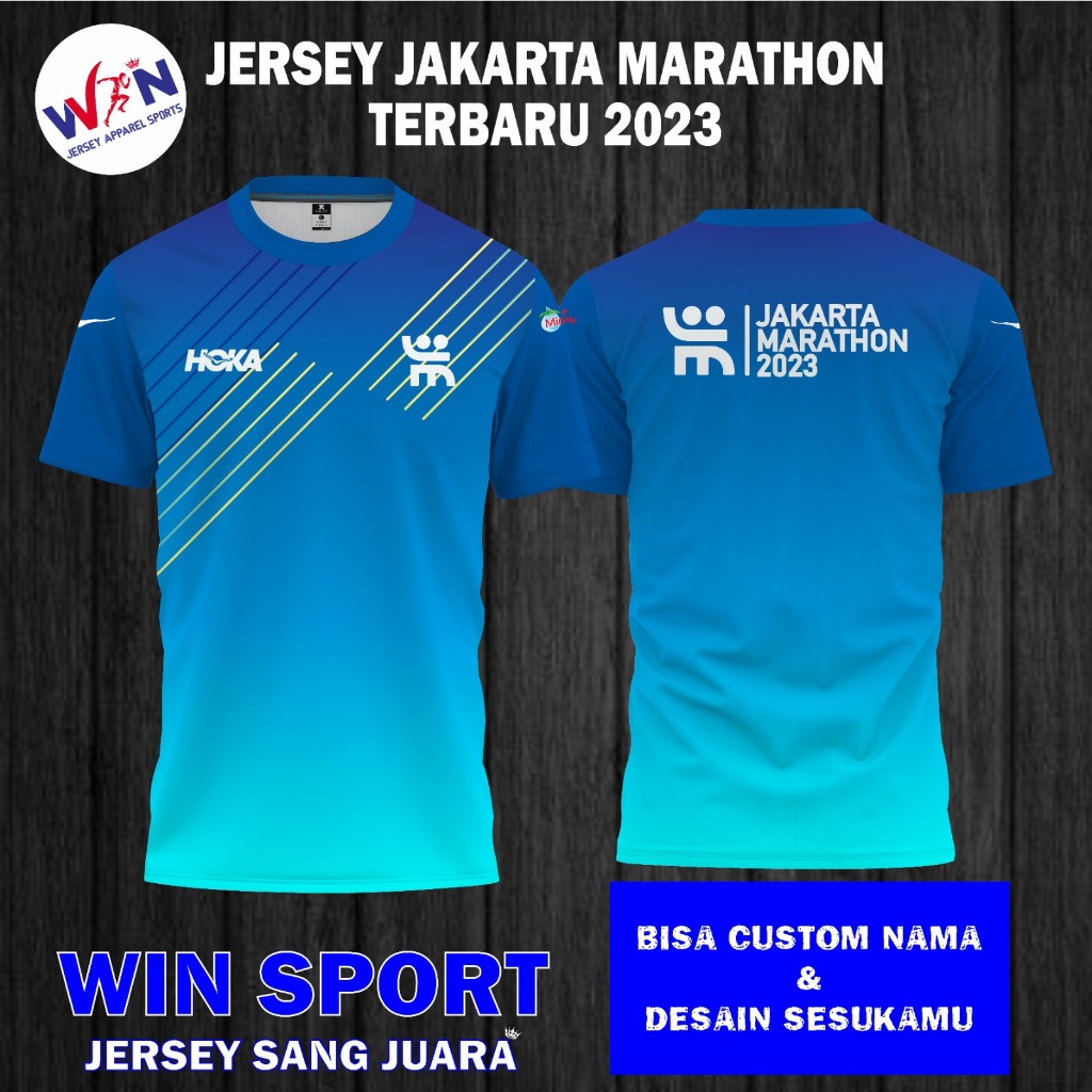 Jual Jersey RUNNING JAKARTA MARATHON 2023 Terbaru, Jersey Olahraga ...