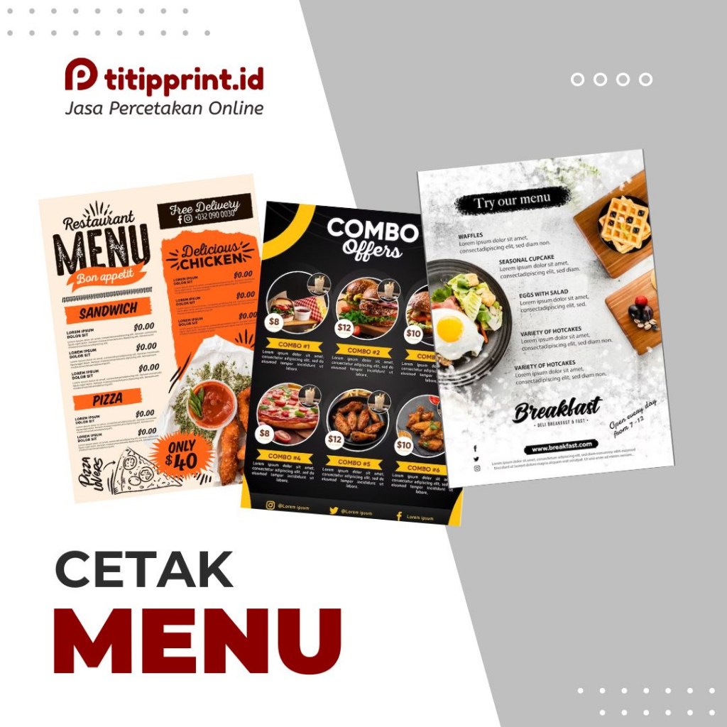 Jual Cetak Menu A3 Laminating - Makanan Minuman Cafe | Shopee Indonesia