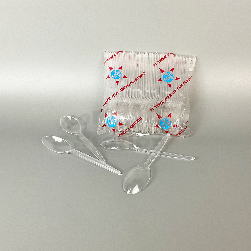 Jual 3STAR Sendok Pudding mini STG Bening isi 50 pcs | Shopee Indonesia