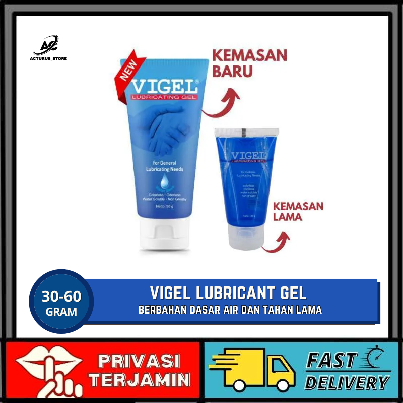 Jual Lubricant Vigel 30 - 60 Gram Pelicin Gel Pelumas | Shopee Indonesia