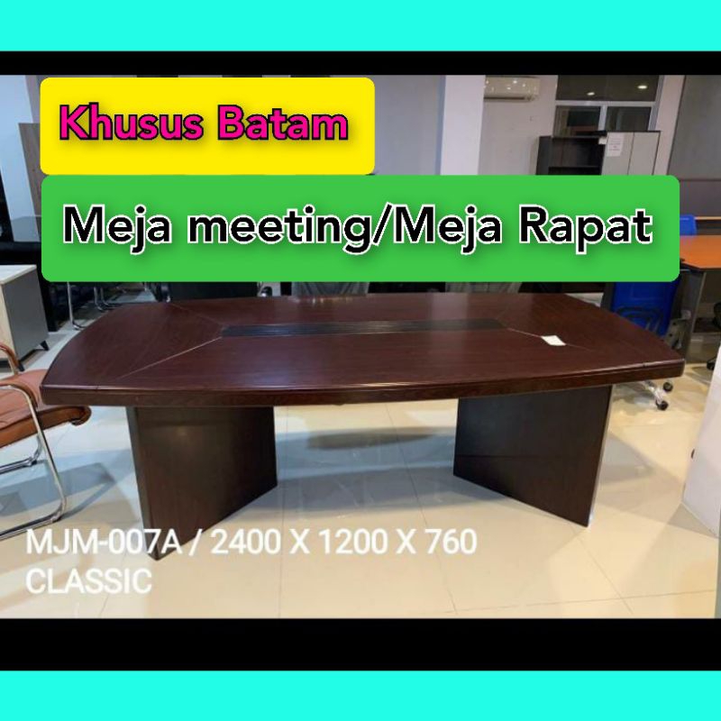 Jual MEJA MEETING/MEJA RAPAT CLASSIC UKURAN 240x120x76cm (KHUSUS BATAM ...