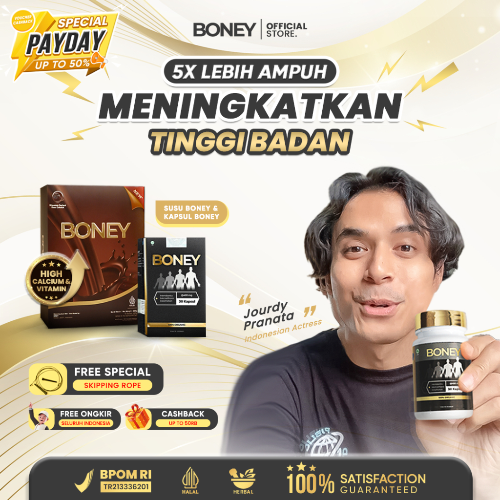 Jual SUSU BONEY / PENINGGI REKOMENDASI / NAIK 5-15 CM/ BPOM APPROVED | Shopee Indonesia