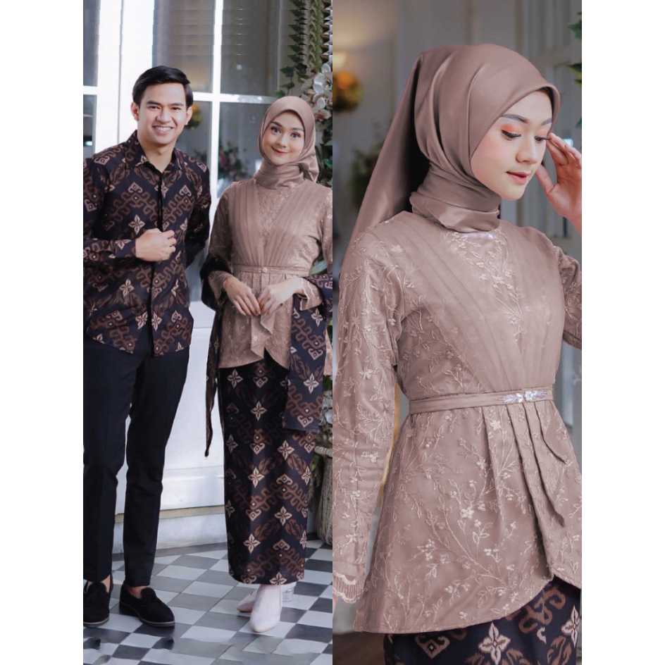 Jual BATIK COUPLE - Batik Couple Kondangan Brokat Modern Aufa Kebaya ...