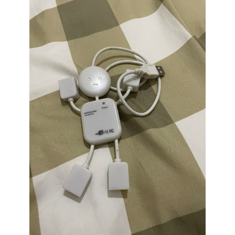 Jual USB hub connector to USB 4 port universal motif orang lucu murah ...