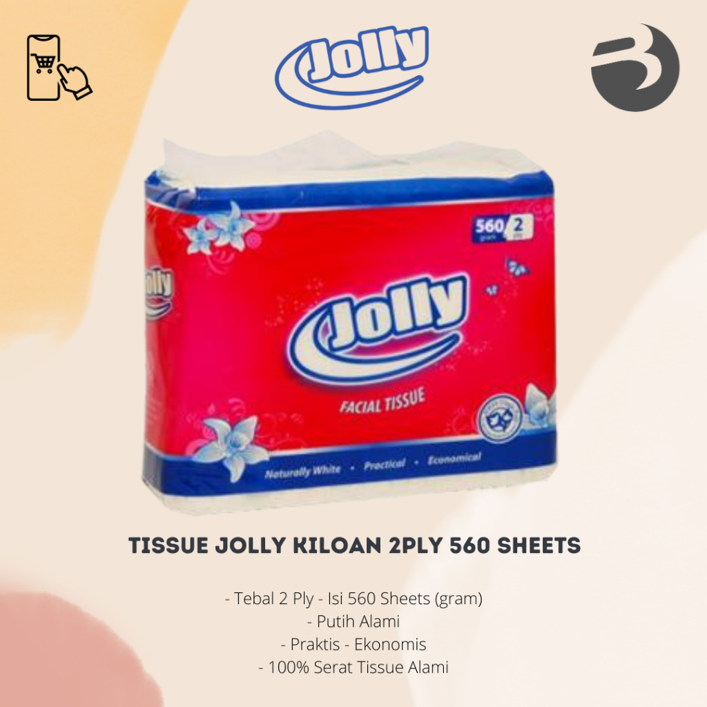 Jual TISSUE TISU JOLLY KILOAN 2PLY 560 SHEETS | Shopee Indonesia