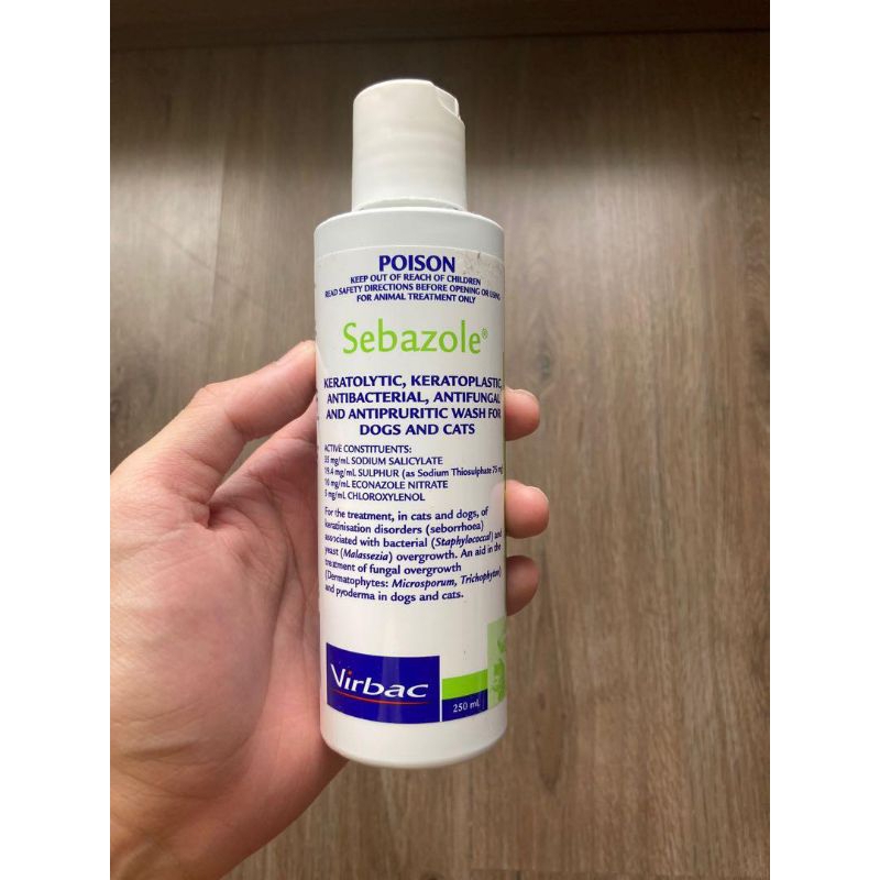 Jual SEBAZOLE VirBAC 250 ML ( SAMPO ANJING & KUCING) | Shopee Indonesia