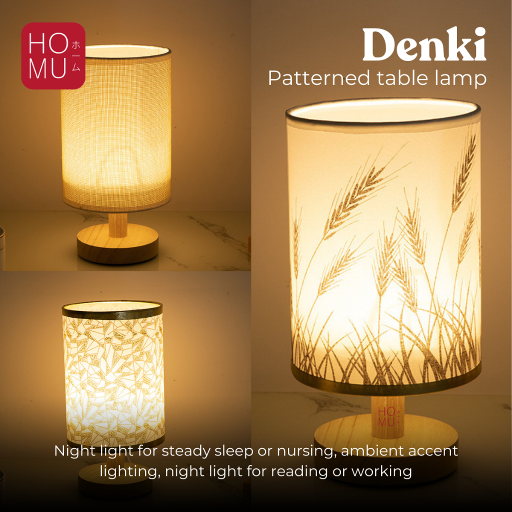 Jual HOMU DENKI Real Wood LED Table Ambience Lighting Lamp Lampu Meja ...