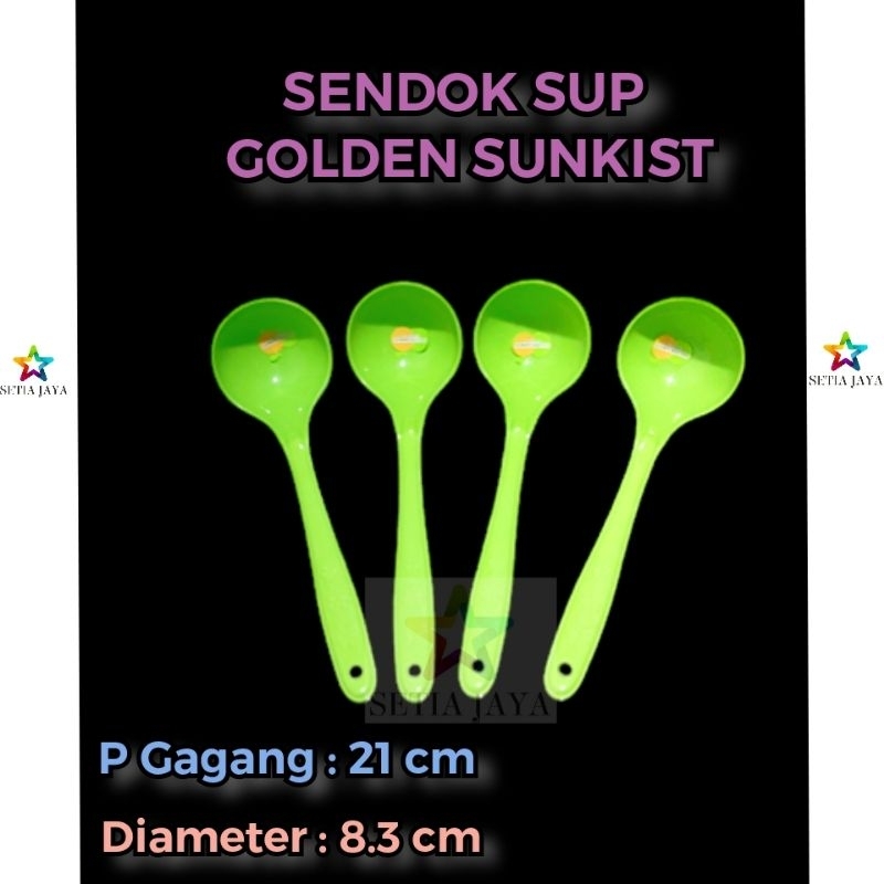 Jual SENDOK SOP GAGANG PANJANG PLASTIK GOLDEN SUNKIST 6022 / IRUS ...