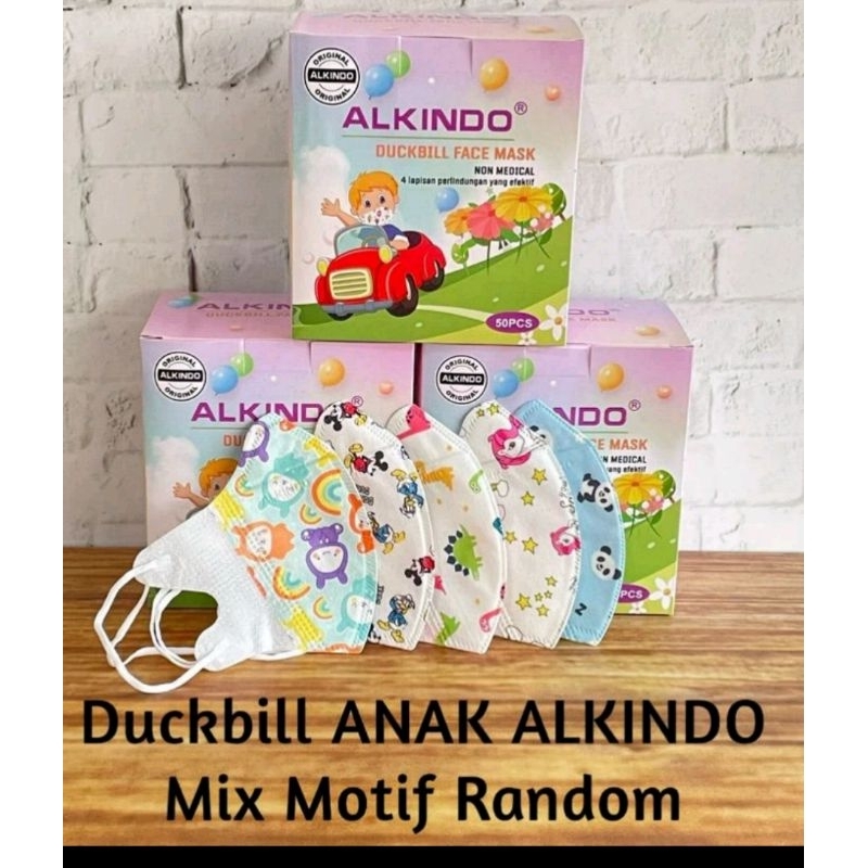 Jual Masker Anak duckbill//Masker anak karakter//Masker Anak 3ply ...