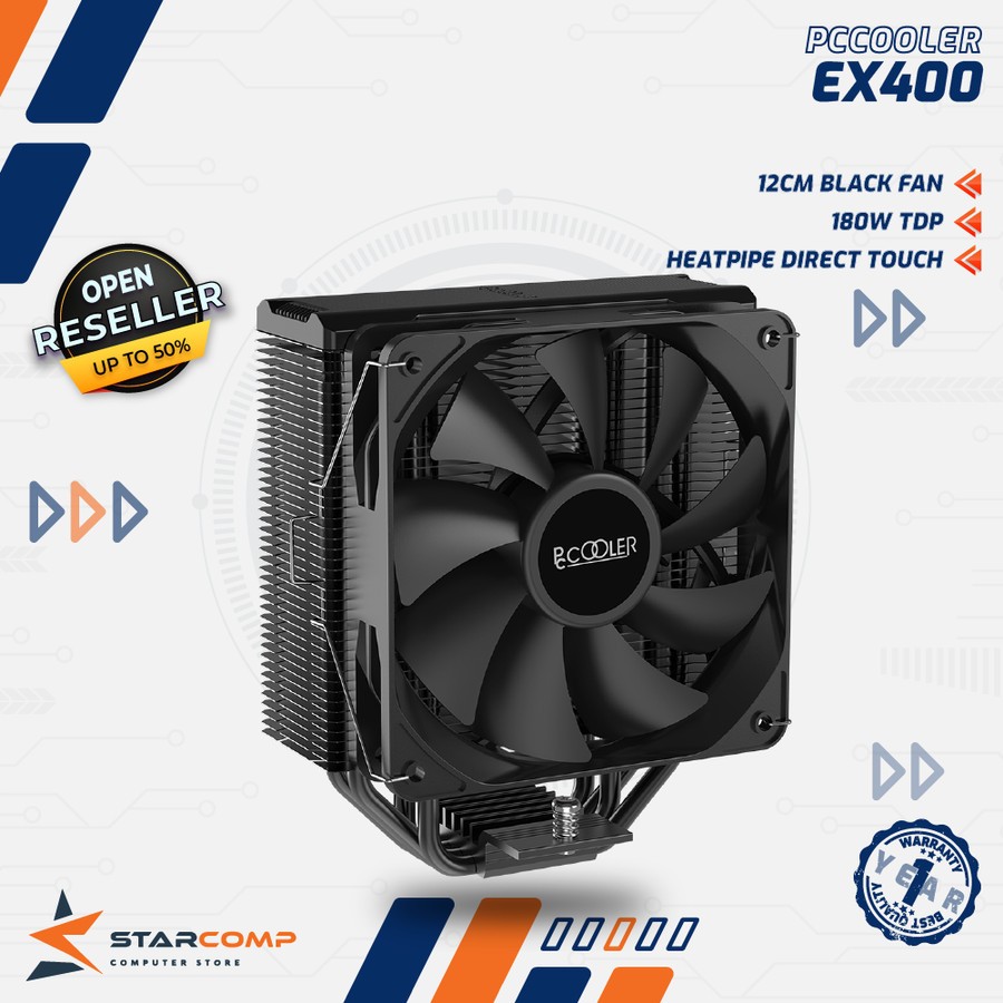 Jual PCCOOLER PALADIN EX400 BLACK CPU COOLER EX 400 TDP 180W | Shopee ...