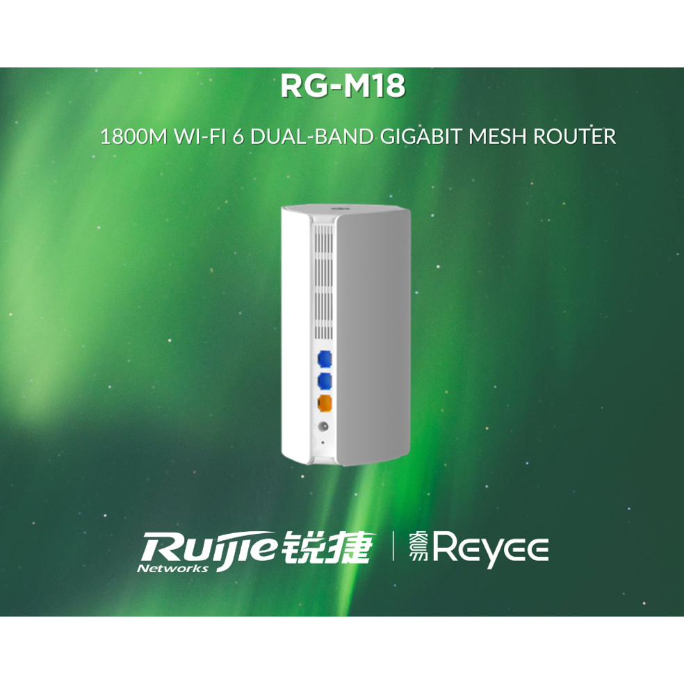 Jual Ruijie Reyee RG-M18 1800M Wi-Fi 6 Dual-band Gigabit Mesh Router ...